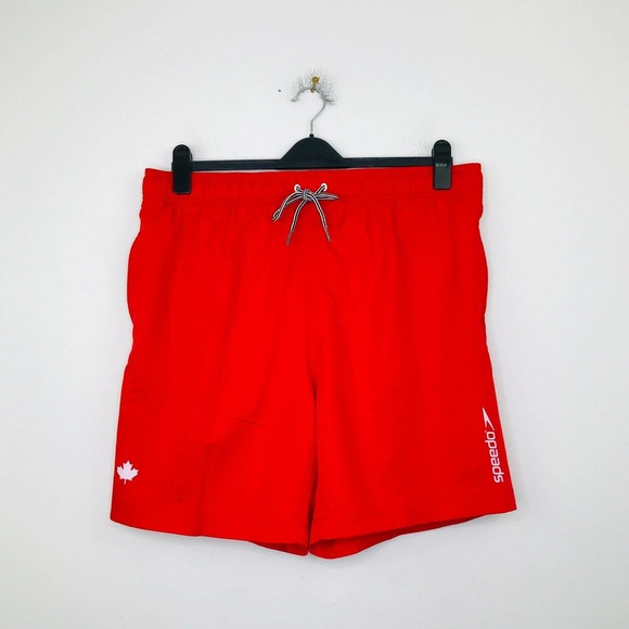 Speedo | Swim | Speedo Mens Xxl Swim Shorts Red Canada Mesh Brief Lined ...